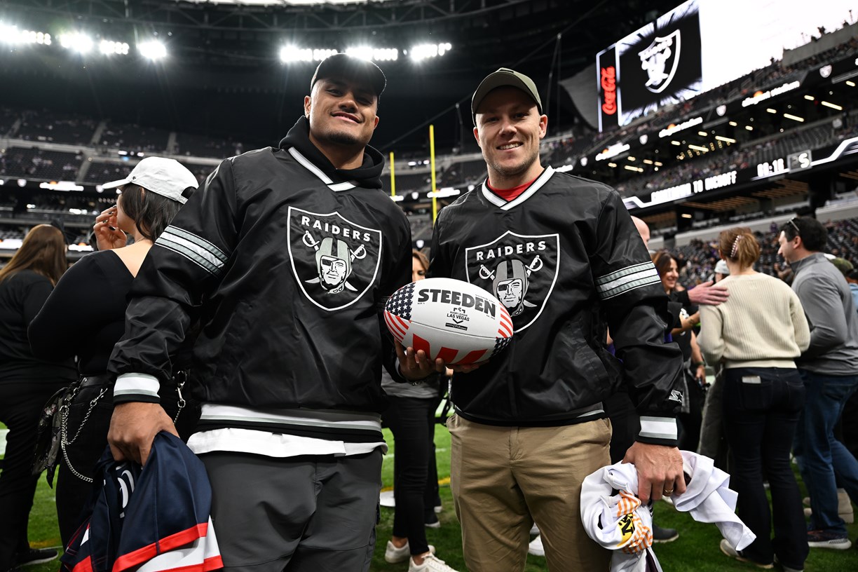 NRL 2024, Las Vegas promotion, NRL touch down at Vegas Raiders NFL game ...