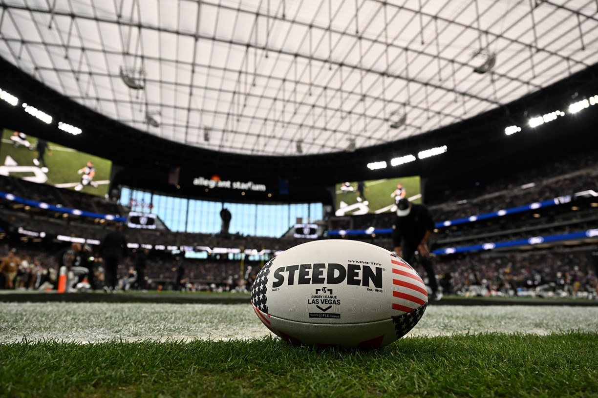 NRL 2024, Las Vegas promotion, NRL touch down at Vegas Raiders NFL game ...