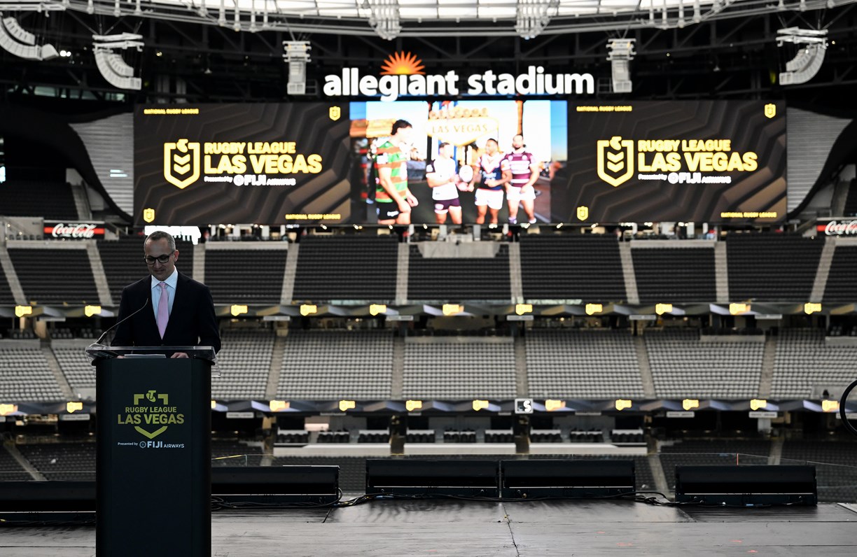 NRL 2024, Las Vegas promotional tour, Allegiant Stadium, Roosters ...