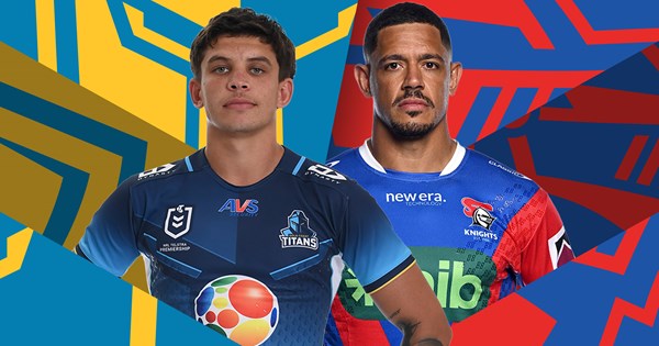 NRL 2025, round 3, Gold Coast Titans, Newcastle Knights, official team ...