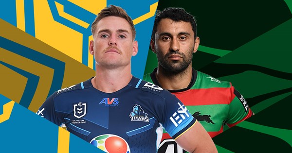 NRL 2025, Gold Coast Titans, South Sydney Rabbitohs, round 23, match ...