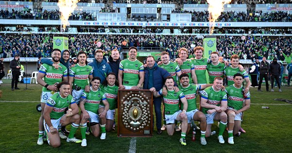 NRL 2025, Canberra Raiders, JJ Giltinan Shield, minor premiers, first ...