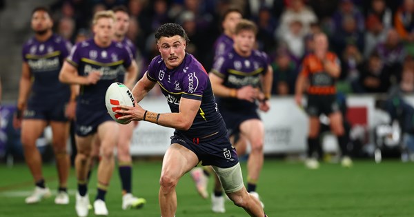 NRL 2025, Melbourne Storm, Jonah Pezet, Tyran Wishart, Jahrome Hughes ...