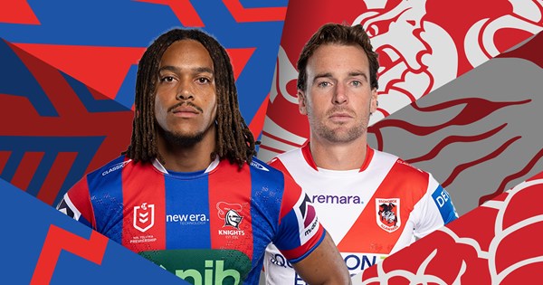 NRL 2026, round 16, Newcastle Knights, St George Illawarra Dragons ...