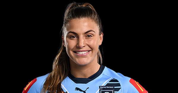Official Ampol Women’s State of Origin profile of Jessica Sergis for ...